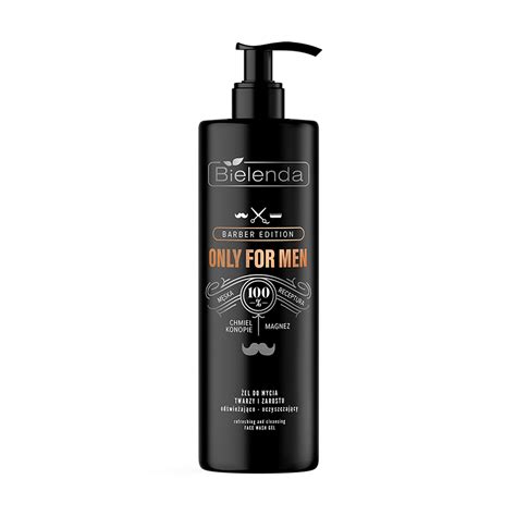 Мужской очищающий гель для лица и бороды Bielenda Barber Edition Only ...