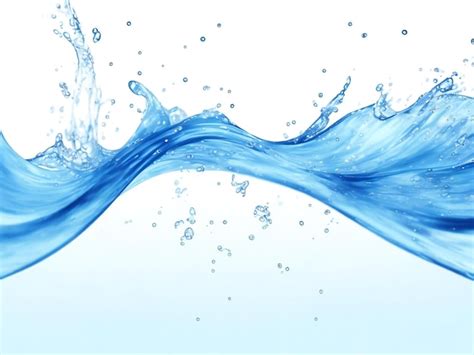 Premium Ai Image Blue Water Swirl Splash With Little Bubbles Isolated