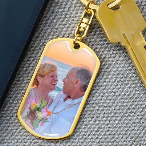Personalized Photo Keychain Custom Photo Keychain Photo Etsy