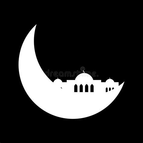 Crescent Moon With Mosque Stock Vector Illustration Of Number 243247284