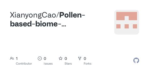 Github Xianyongcaopollen Based Biome Reconstruction In R