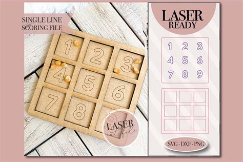 Montessori Number Sorting Board Laser Cut File · Creative Fabrica