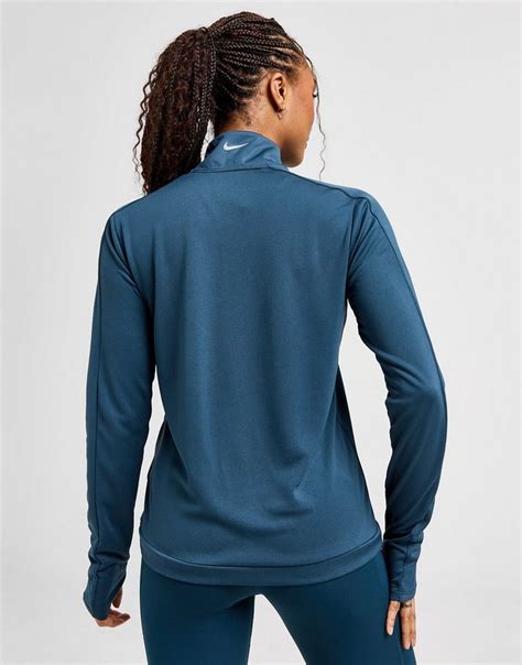 Blue Nike Training Graphic Swoosh 14 Zip Top Jd Sports Uk