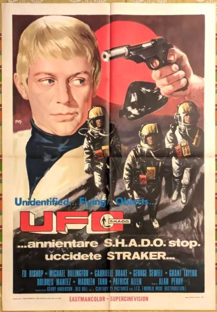 Ufo Annientare Shado Uccidete Strakerstop Manifesto Poster 1974 Cm