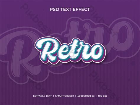 Retro Text Effect With Dual Color On Depth PNG Images PSD Free Download Pikbest