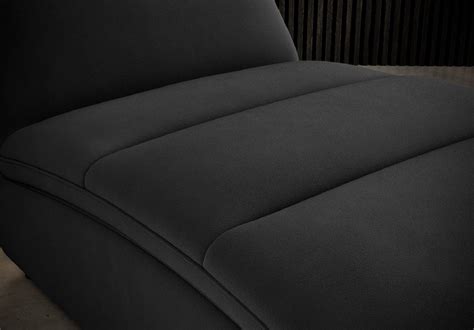 Casa Padrino chaise longue de luxe avec coussin de tête noir 85 x 170 x