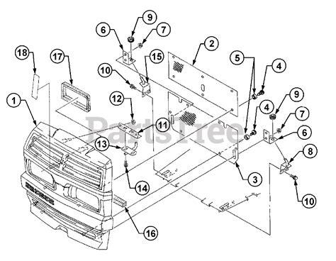 Cub Cadet 7360 Ss 590 603 100 Cub Cadet Compact Tractor Grille Parts Lookup With Diagrams