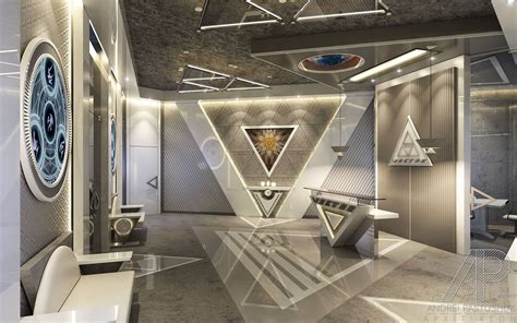 흰색과 세련된 현대적인 사무실 리셉션 로비 3d 모델 69 Max Obj Free3d