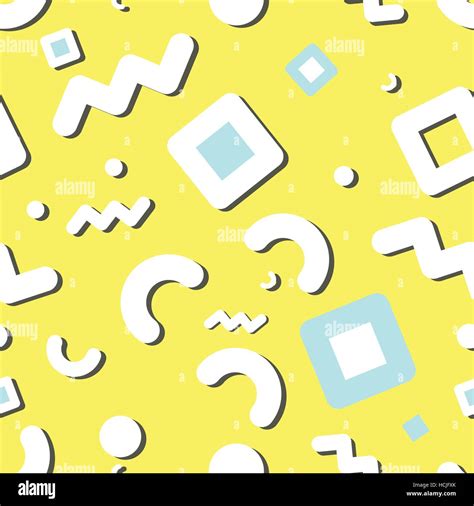 Seamless Pattern Memphis Style Stock Vector Image And Art Alamy