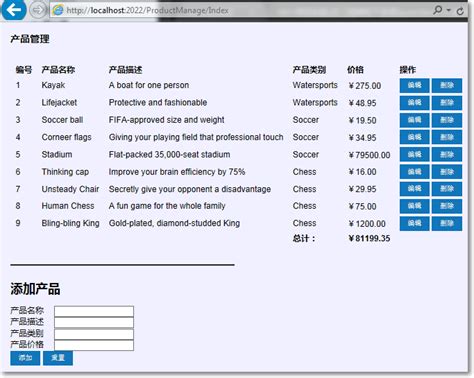 MVC项目实践 在三层架构下实现SportsStore 使用Knockout实现增删改查 Darren Ji 博客园