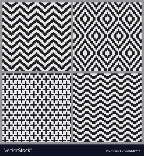 Abstract Geometric Tiling Seamless Pattern Vector Image