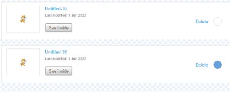 Quick Delete Projects Discuss Scratch