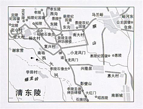 清东陵位置地图 风景图片 贵妃 大山谷图库
