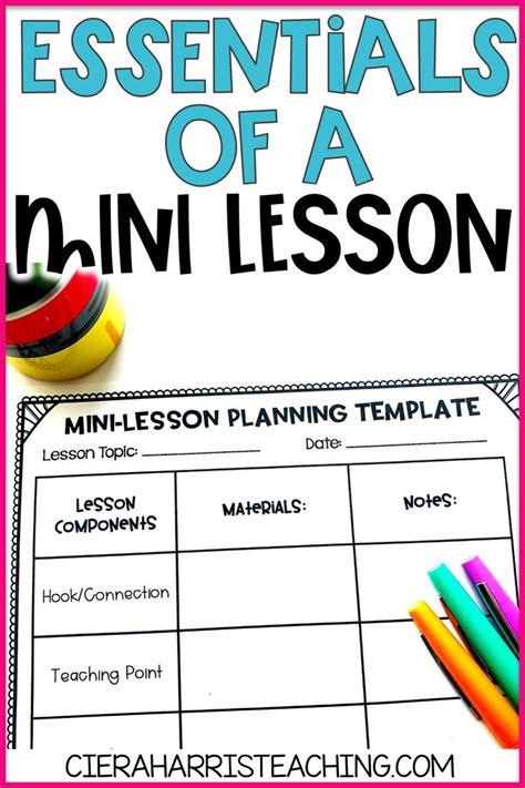 Mini Lesson Plan Template