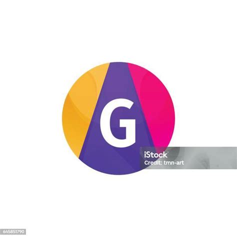 재미 있는 평면 원형 영역 웹 아이콘 G 편지 기호 벡터 디자인 구에 대한 스톡 벡터 아트 및 기타 이미지 구 기업 비즈니스 기업 재무와 산업 Istock
