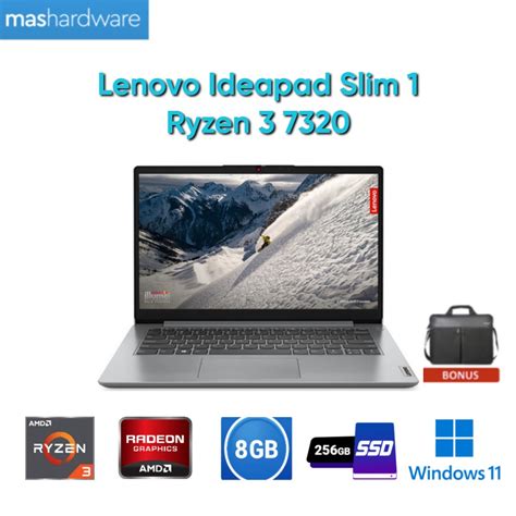 Jual Lenovo Ideapad Slim Amd Ryzen U Gb Ssd Radeon M Win Ohs Fhd