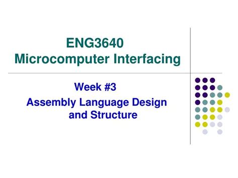 Ppt Eng3640 Microcomputer Interfacing Powerpoint Presentation Free
