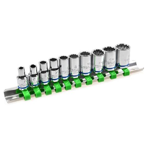 Trojan 10 Piece Socket Rail Set 14 Bunnings Australia
