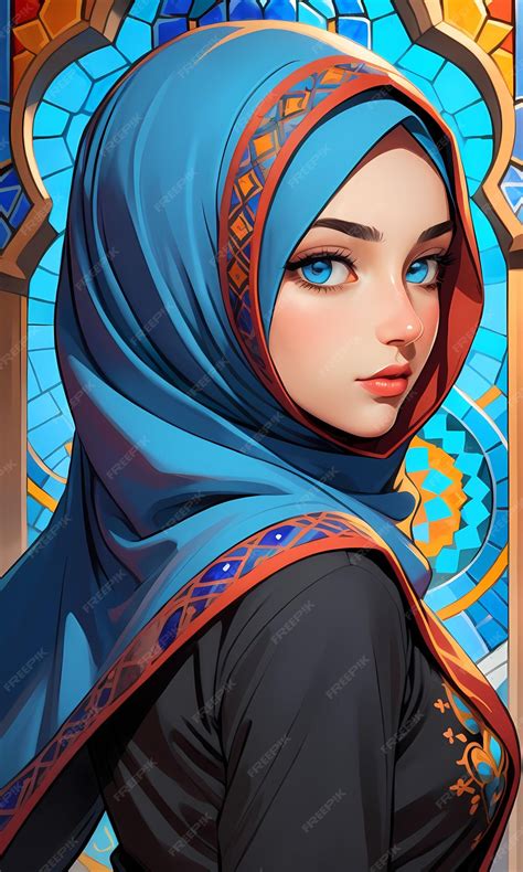 Premium Photo Young Beautiful Muslim Hijab Girl Portrait