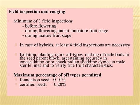 Cucurbits Seed Production Ppt