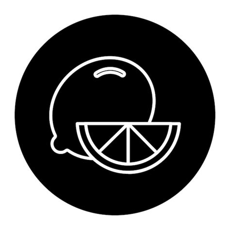 레몬 아이콘 프리미엄 벡터