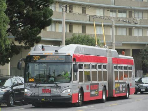 Sf Muni New Flyer Articulated Trolley Coach Articulated Bus Urban