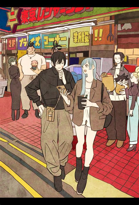 Itadori Yuuji Fushiguro Megumi Toudou Aoi Miwa Kasumi Zen In Mai