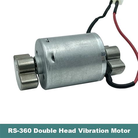 Dc 3v 3 7v 5v Double Vibrator Head Dual Ball Bearing Mini Rs 360 Strong