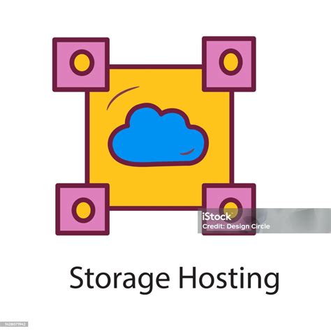 스토리지 호스팅 채워진 개요 아이콘 디자인 그림 흰색 배경 Eps 10 파일의 데이터 기호 0명에 대한 스톡 벡터 아트 및 기타