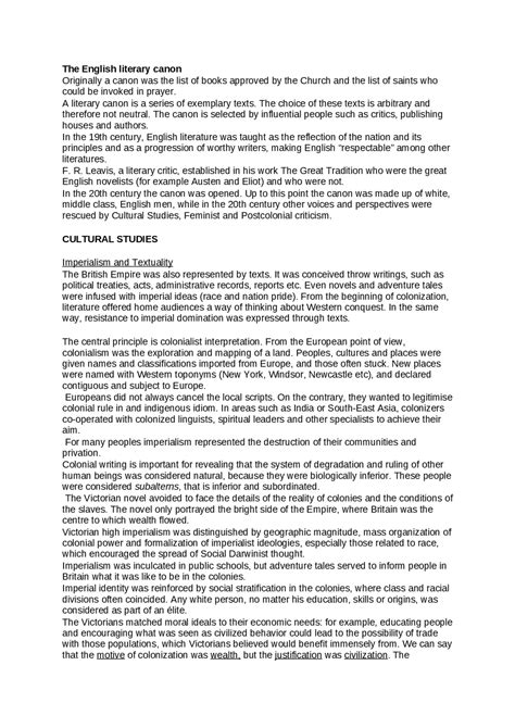 Letteratura Inglese 1 Appunti E Riassunti Appunti Di Letteratura