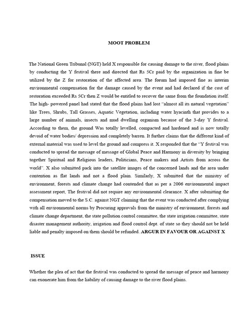 Moot Court File Work Pdf Sustainability Earth Sciences