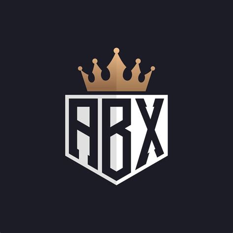 Premium Vector Luxury Abx Logo With Crown Elegant Initials Abx Letter