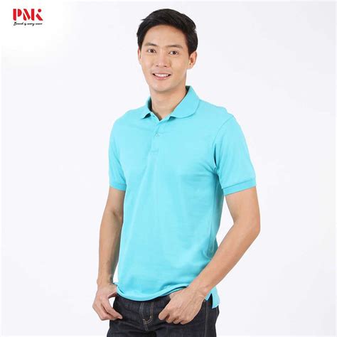 เสื้อโปโล Coolplus Jersey Cp031 สีเขียวน้ำทะเล Line Shopping