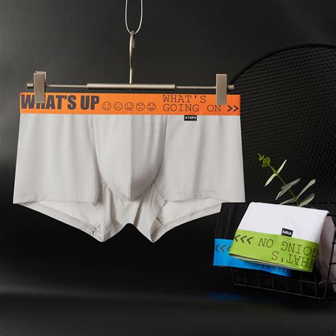 Mens Thin Ice Silk Mid Rise Boxers Briefs Cjdropshipping