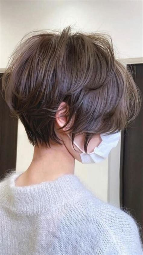 你创建的 Pin 图에 있는 阿军님의 핀 짧은 보브 헤어스타일 짧은 헤어스타일 단발머리 헤어스타일