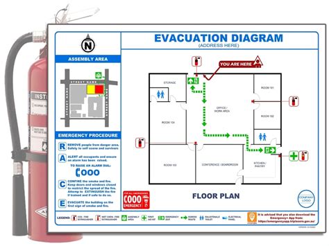 Fire Evacuation Diagram For Your Safety Upwork