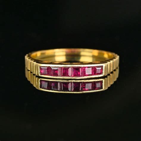 Gold Ruby Ring Etsy