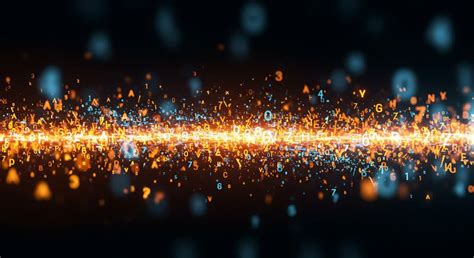 Digital Data Stream Stock Illustration Illustration Of Numbers 365421972