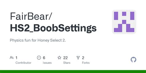 Github Fairbear Hs2 Boobsettings Physics Fun For Honey Select 2