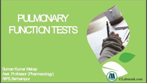 Pulmonary Function Test Labmonk Notes
