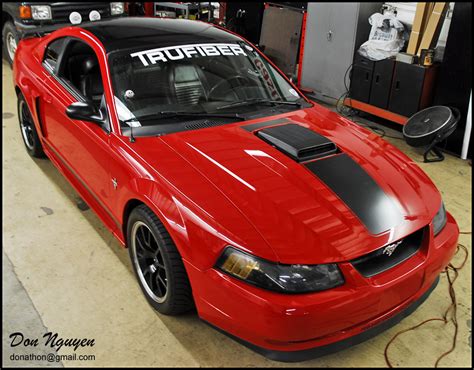 Ford Mustang Gloss Black Roof Vinyl Car Wrap — Wannaberacer Wraps