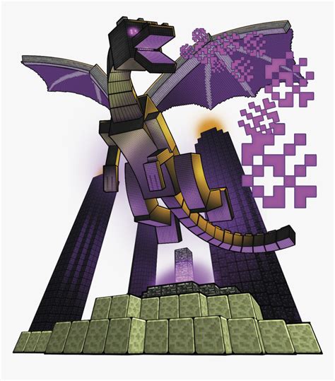 Minecraft Papercraft Mutant Ender Dragon