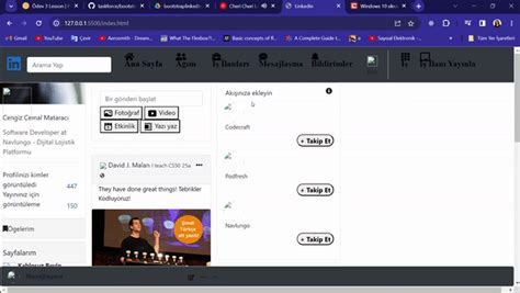 GitHub Nazlicansahin Boostrap Linkedin Clone LinkedIn Clone With Bootstrap