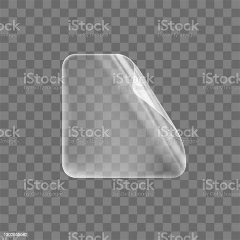 말린 코너 모의 투명 접착 사각형 스티커 빈 접착제 용지 또는 말린 효과가있는 플라스틱 스티커 라벨 템플릿 레이블 태그가 닫힙습니다 3d 사실적 벡터 아이콘 0명에 대한