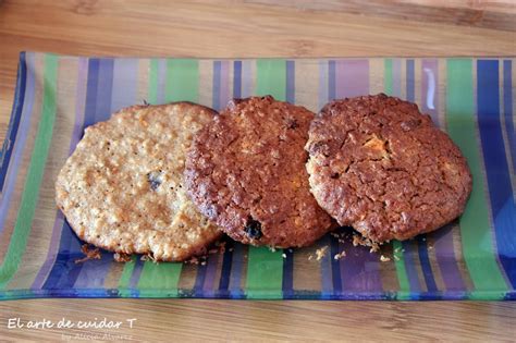 Galletas Integrales De Avena Con Zanahoria Y Pasas Sin Lactosa Y Sin Gluten