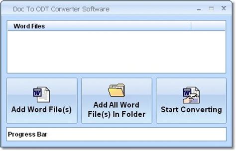 Doc To Odt Converter скачать на Windows бесплатно