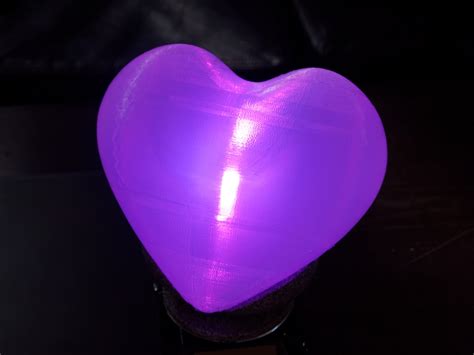 Led Heart Lamp With Stand Files To Download And To 3d Print For Free