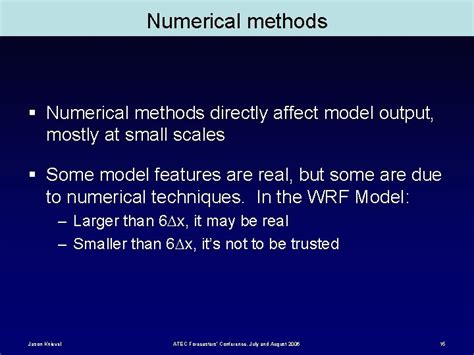 Numerical Weather Prediction NWP And The WRF Model