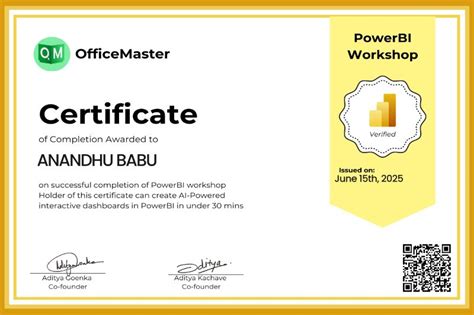 Powerbi Dataanalytics Learningjourney Certificate Officemaster