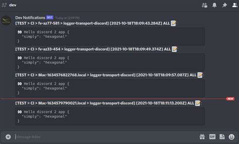 Simplyhexagonallogger Transport Discord Npm